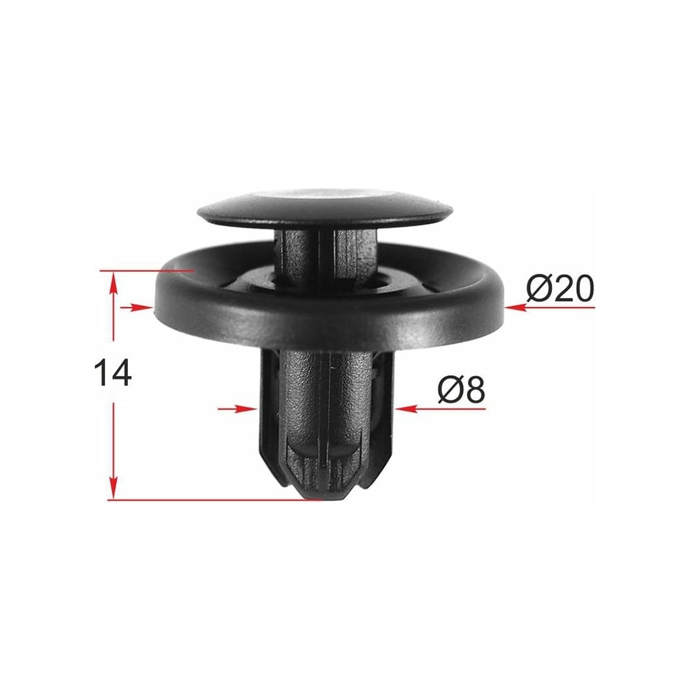 Клипса 10 шт AVERS 909140068-10 - выгодная цена, отзывы, характеристики ...
