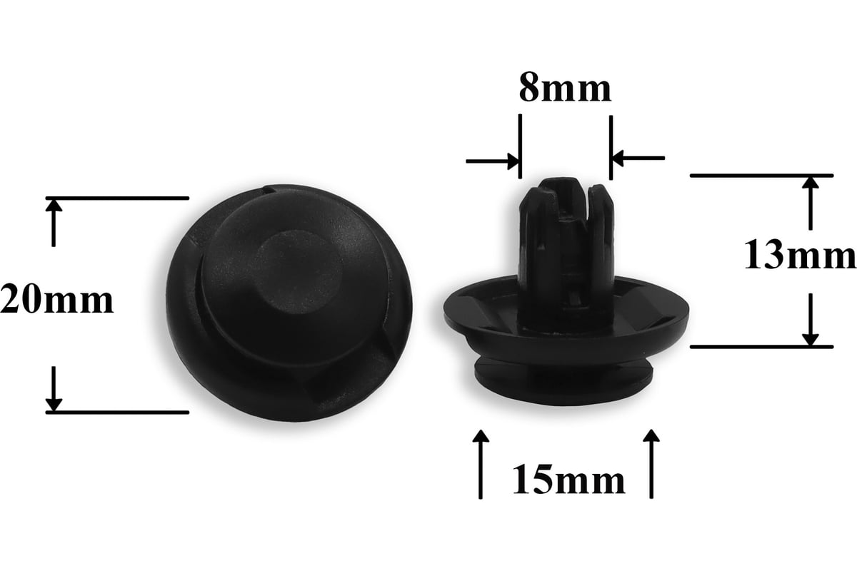 Автокрепеж Acura/Honda/Hyundai/Kia/Mitsubishi 10 шт 11519949 ...