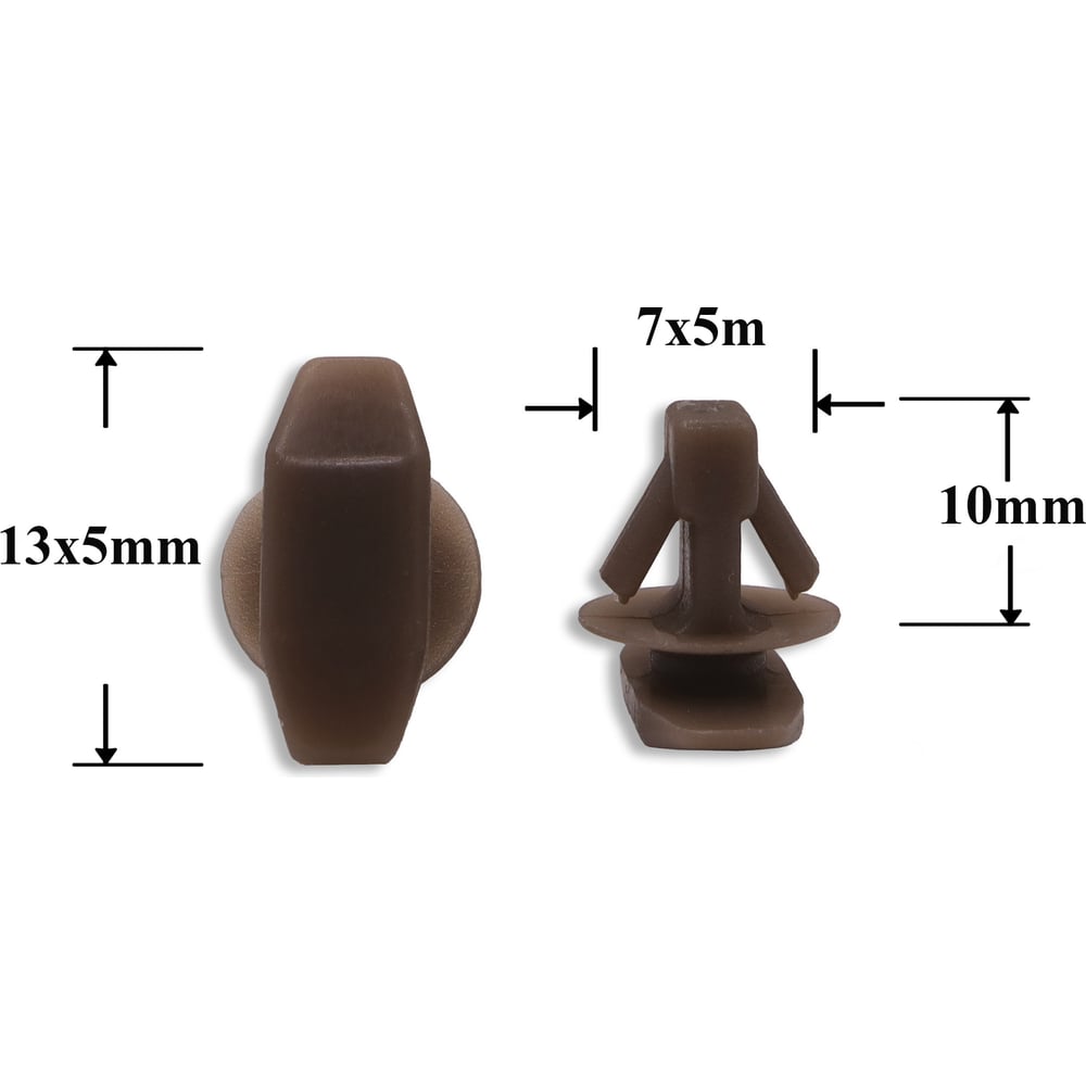 Автокрепеж для Hyundai/Kia/Mitsubishi 10 шт MU481027 КрепАвто 0204 ...