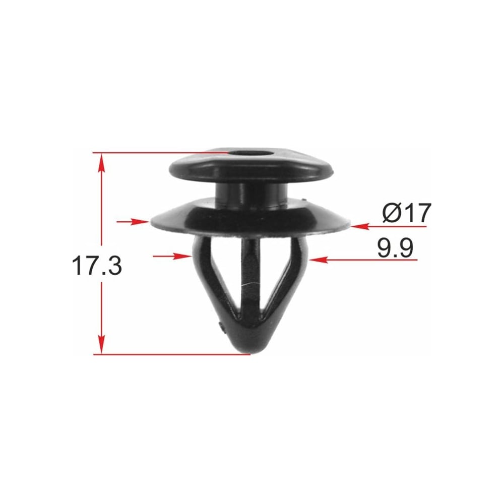 Клипса 10 шт AVERS 909130109-10 - выгодная цена, отзывы, характеристики ...