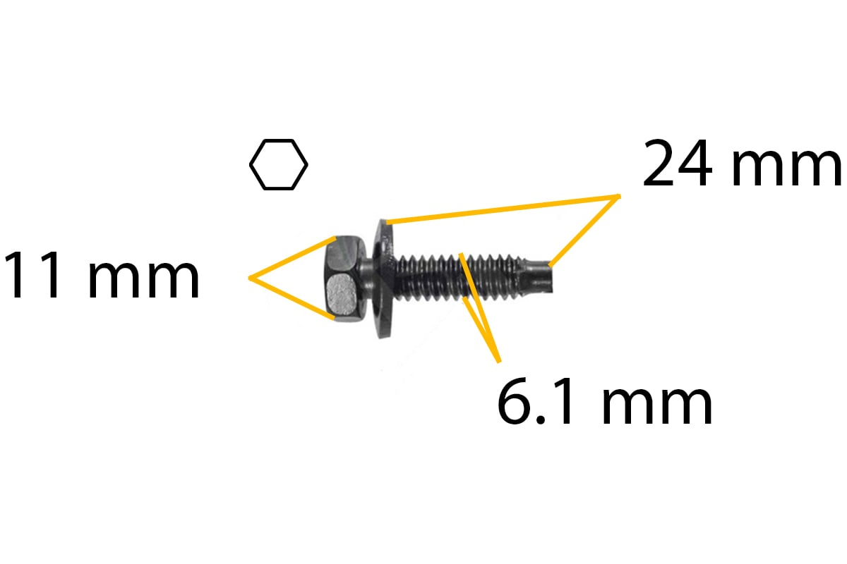 Автокрепеж для Chrysler 10 шт 6025329 КрепАвто M2210 - выгодная цена ...