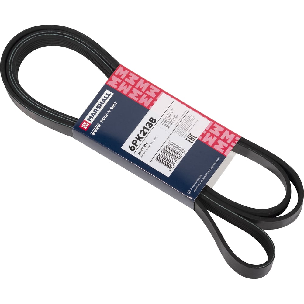 Ремень поликлиновой 6PK2138 Hyundai Solaris I 10-, Creta 16-, Kia Rio ...