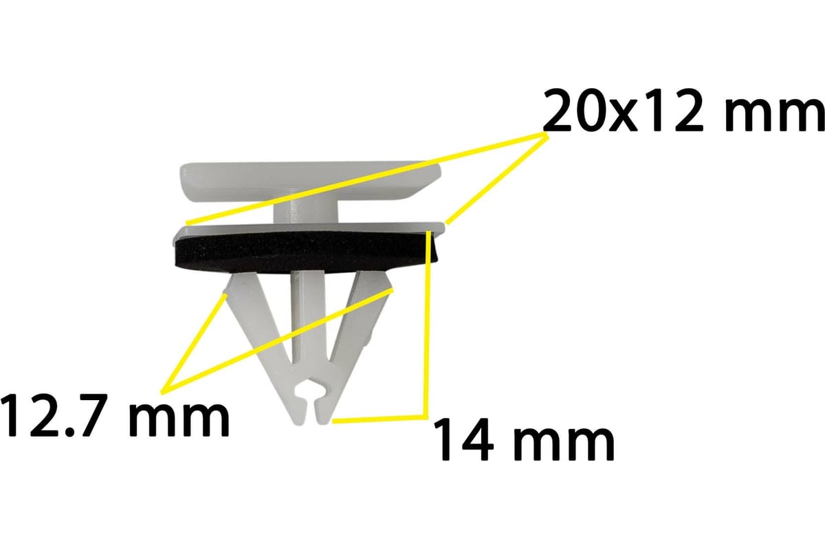 Автокрепеж для Ford 10 шт W716352S300, W716351S300 КрепАвто 2008 ...