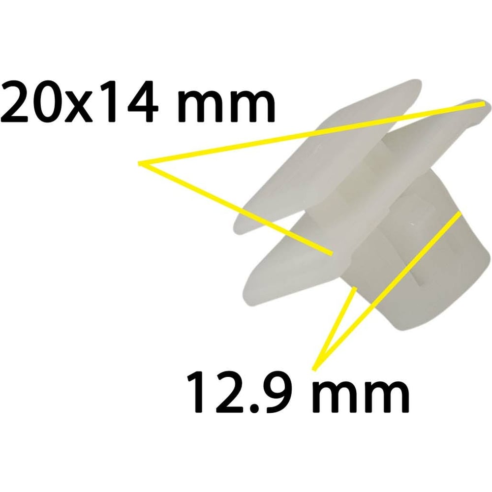 Автокрепеж для Acura/Honda 10 шт 75315S9A004 КрепАвто 1612 - выгодная ...