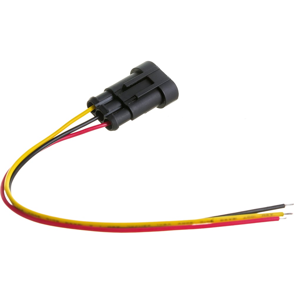 Автомобильный разъем REXANT DJ7031-1.5-21 гнездо с проводом 20 см, 10 шт. 16-0313-9 - выгодная ...