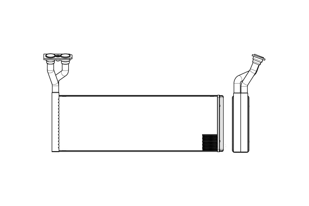 Радиатор отопителя для автомобилей Scania 4-series LUZAR LRh 2804 ...