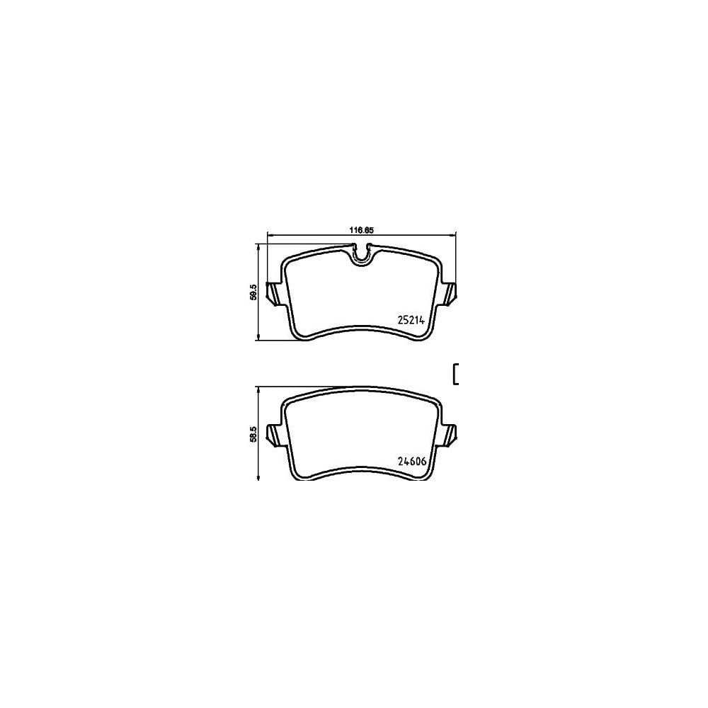 Колодки тормозные дисковые задние для автомобилей Audi A4 / A6 / A7 ...