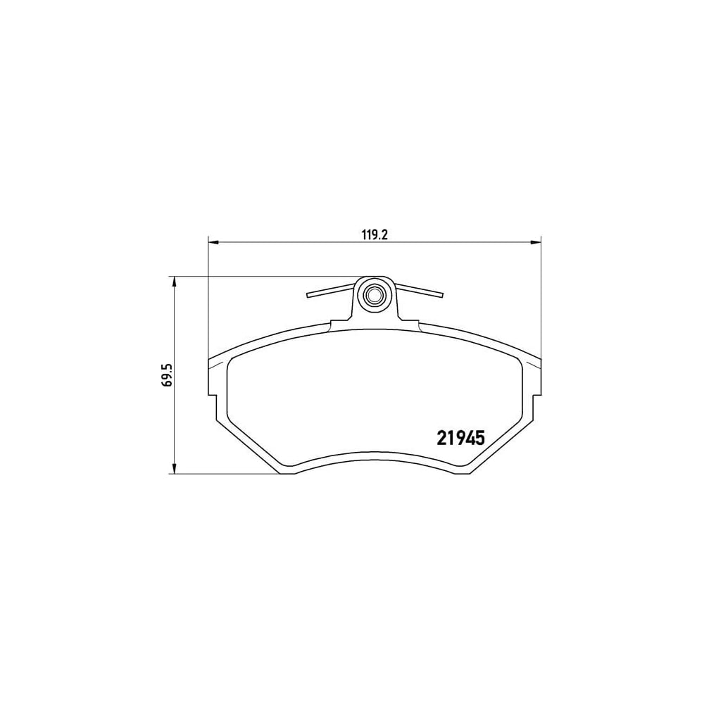 Колодки тормозные дисковые передние для автомобилей VW Golf III / Polo ...