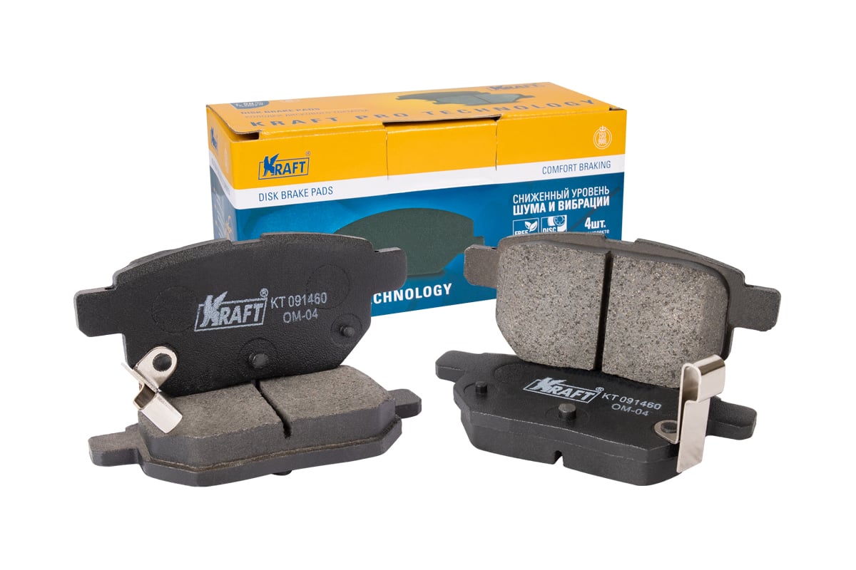 Колодки дисковые задние Toyota Auris (07-13), Corolla (06-13) KRAFT KT ...
