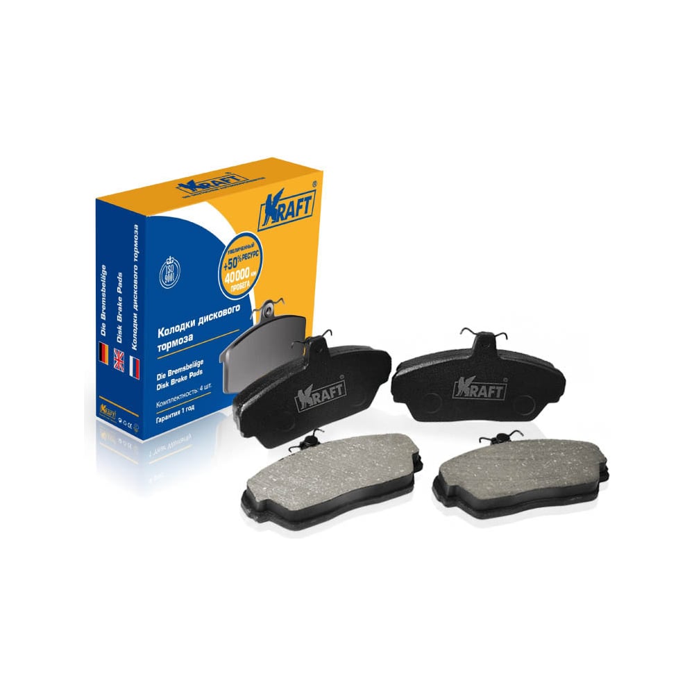 Колодки дисковые передние ГАЗ 3110, 3302 KRAFT KT 091354 - выгодная ...