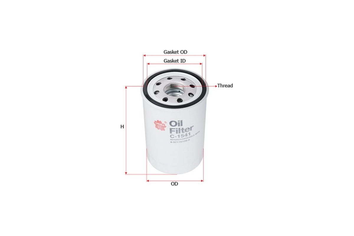 Фильтр масляный Sakura C1541 - выгодная цена, отзывы, характеристики ...