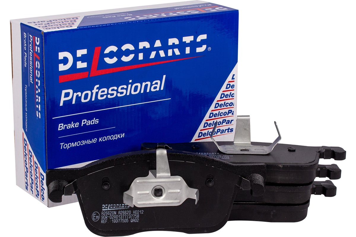 Колодки тормозные передние Delcoparts 19377505 - выгодная цена, отзывы ...