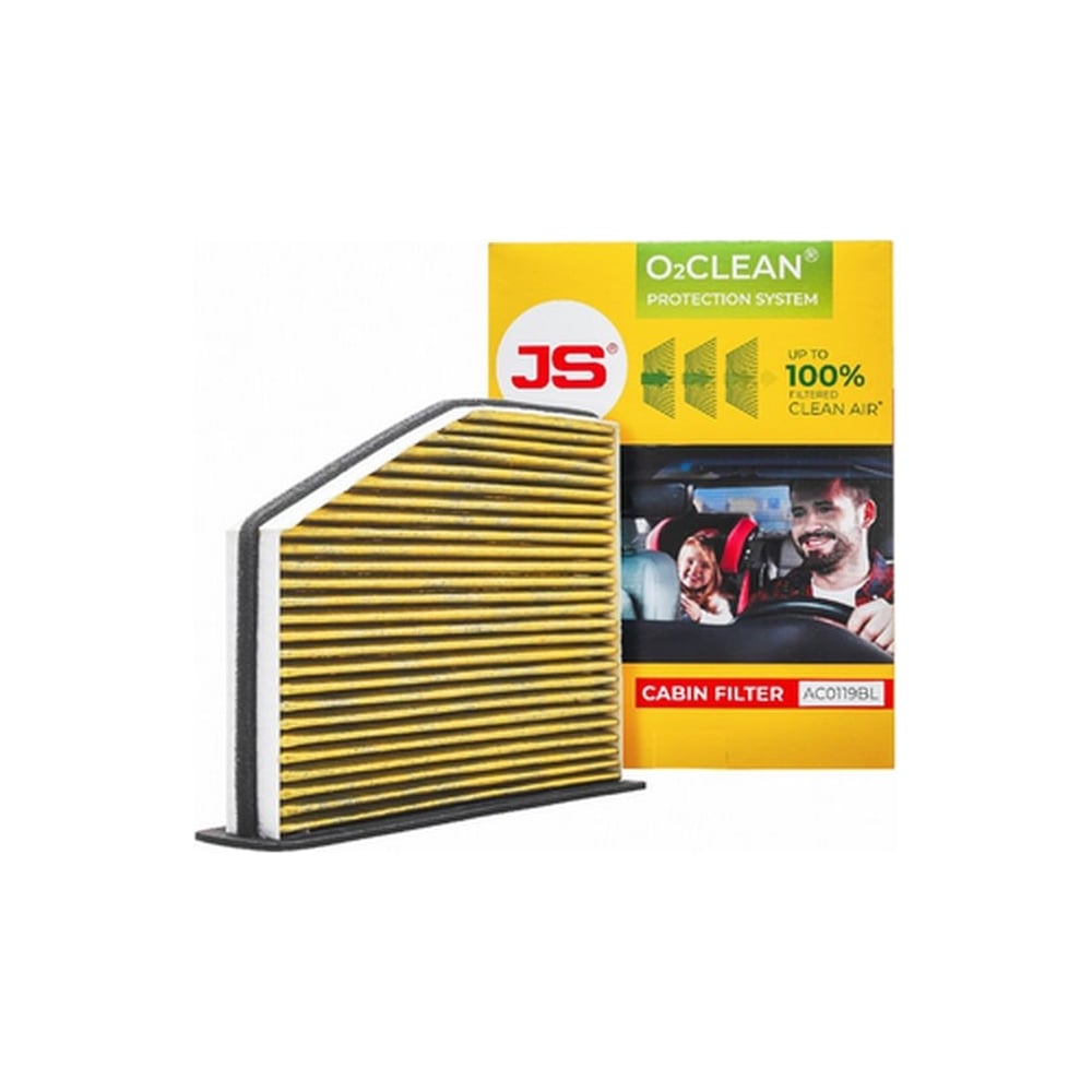Фильтр салонный антибактериальный O2CLEAN JS Asakashi AC0119BL-K ...