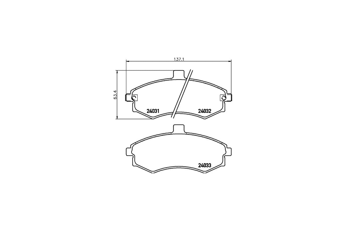 Колодки тормозные NAO передняя ось Hella 8DB 355 028-181 - выгодная ...