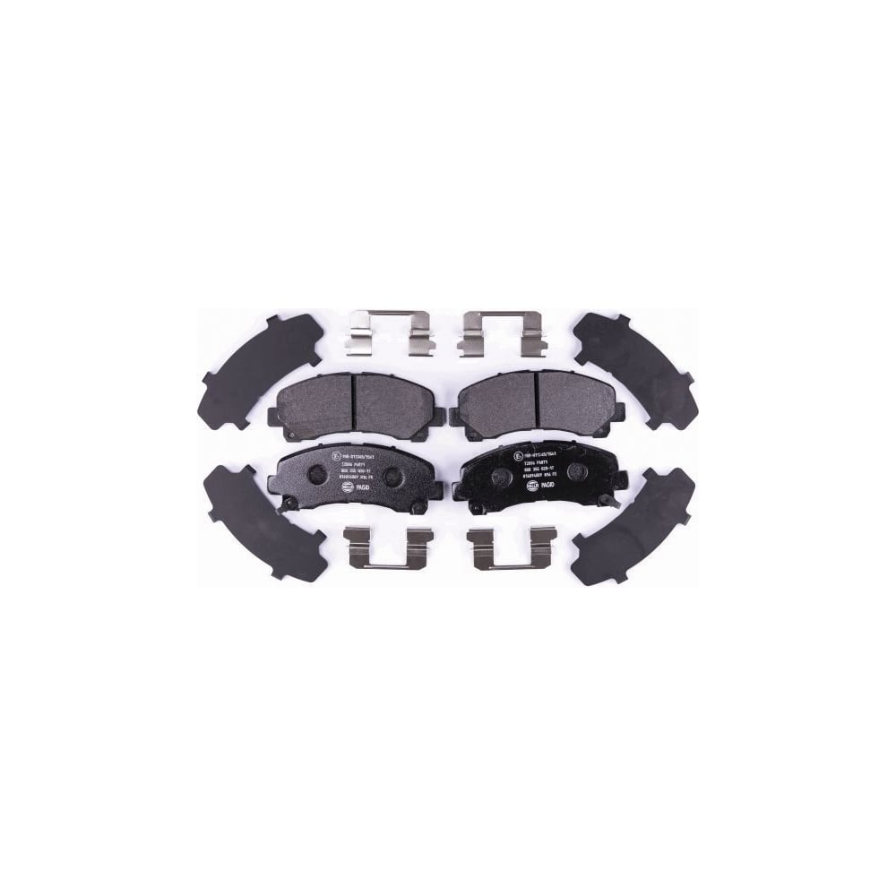 Колодки тормозные NAO передняя ось Hella 8DB 355 028-851 - выгодная ...