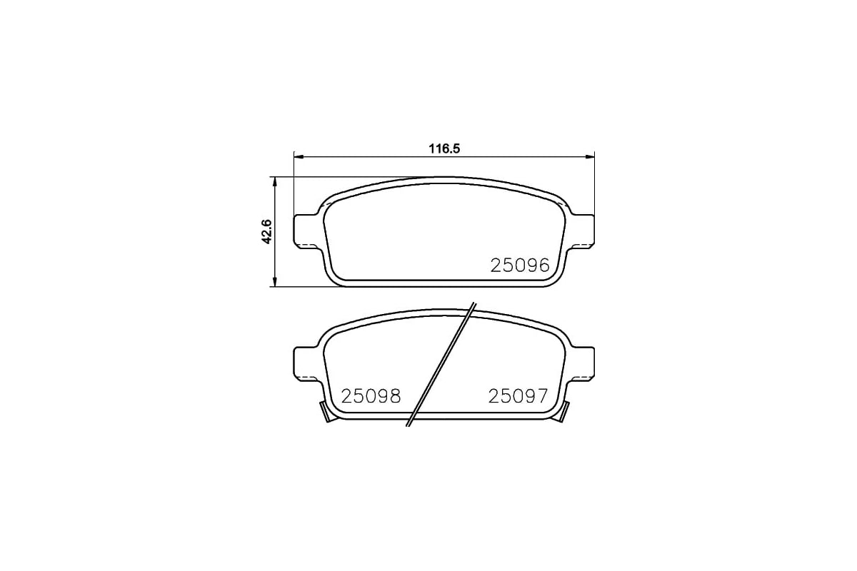 Колодки тормозные NAO задняя ось Hella 8DB 355 028-841 - выгодная цена ...