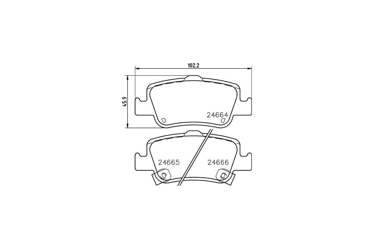 Колодки дисковые органические (NAO), задняя ось, Corolla E150, E180 ...