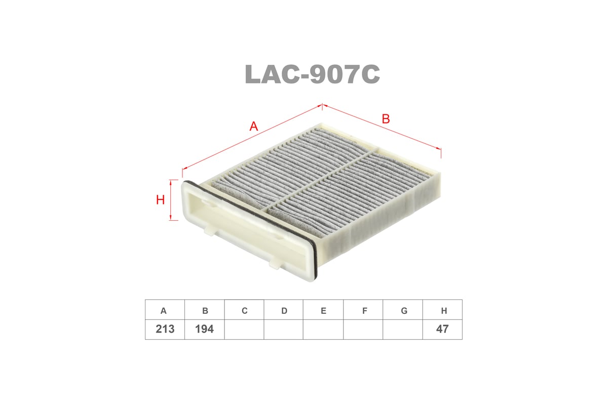 Фильтр салонный угольный LYNXauto LAC-907C - выгодная цена, отзывы ...