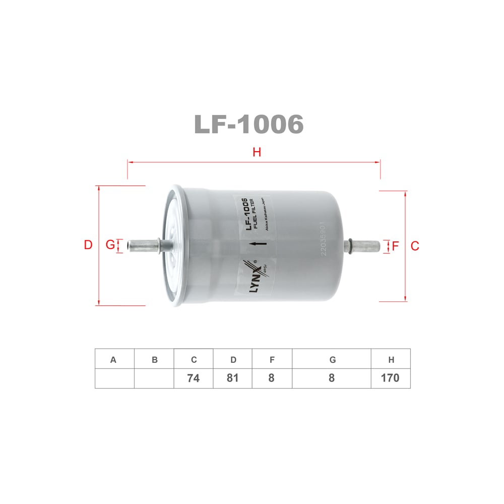 Фильтр топливный LYNXauto LF-1006 - выгодная цена, отзывы ...