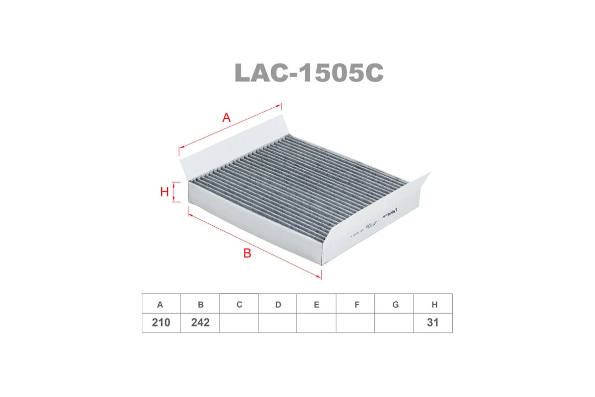Фильтр салонный угольный LYNXauto LAC-1505C - выгодная цена, отзывы ...