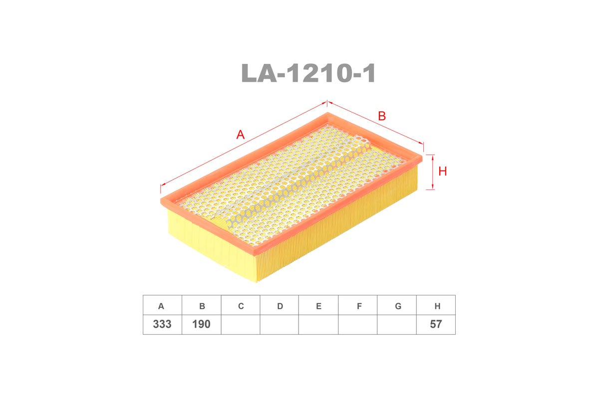 Фильтр воздушный LYNXauto LA-1210-1 - выгодная цена, отзывы ...