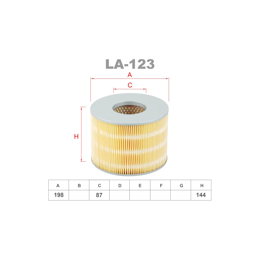 Фильтр воздушный LYNXauto LA-123 - выгодная цена, отзывы, характеристики, фото - купить в Москве ...