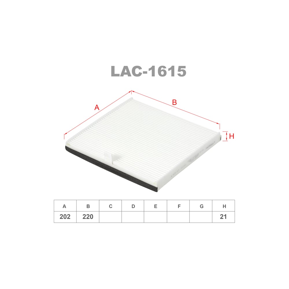 Фильтр салонный LYNXauto LAC-1615 - выгодная цена, отзывы, характеристики, фото - купить в ...