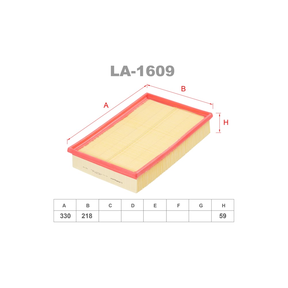 Фильтр воздушный LYNXauto LA-1609 - выгодная цена, отзывы ...