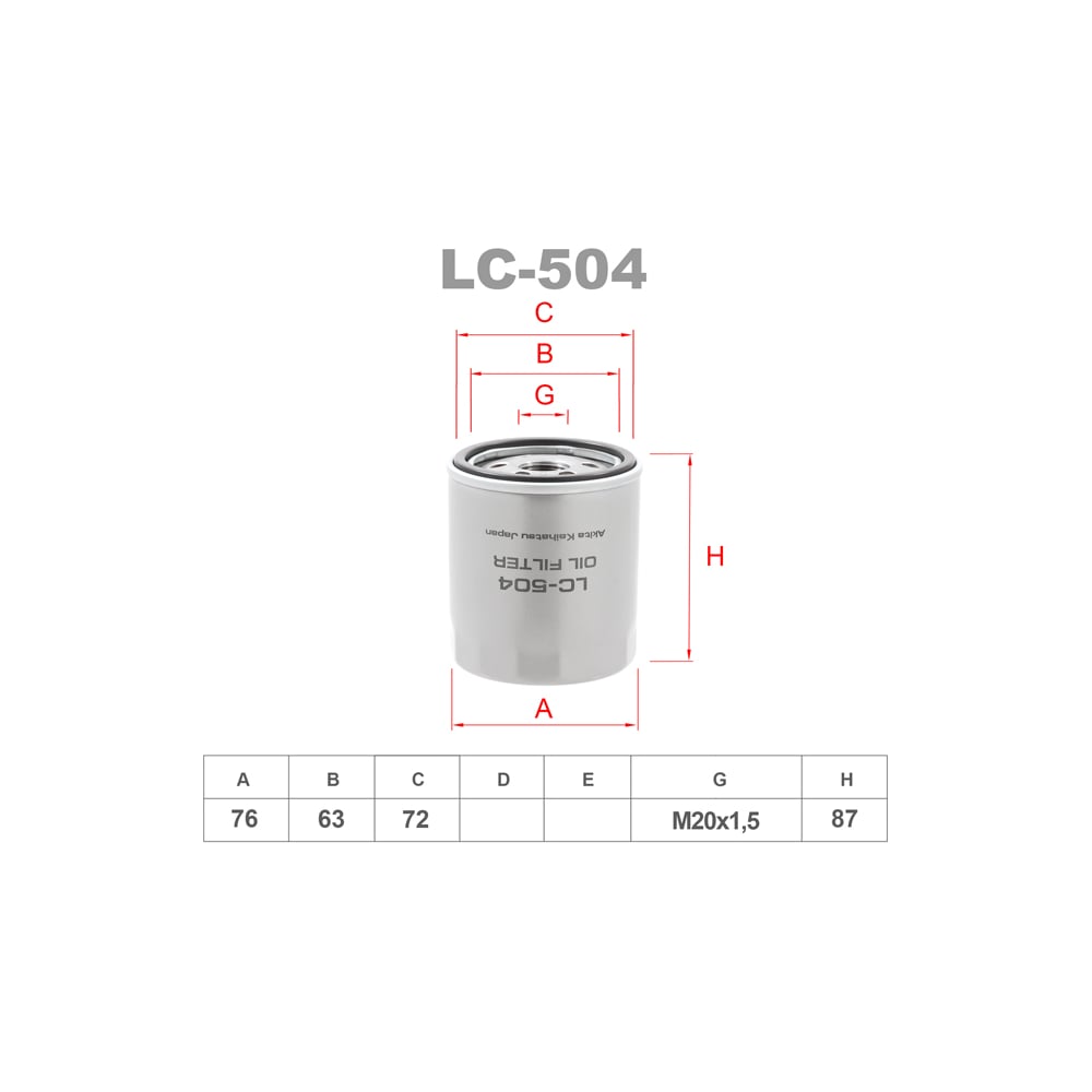 Фильтр масляный LYNXauto LC-504 - выгодная цена, отзывы, характеристики, фото - купить в Москве и РФ