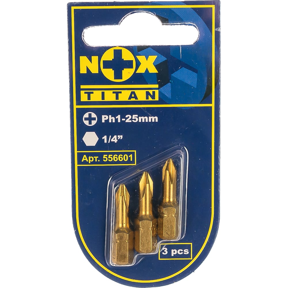 Бита Titan (PH1; 25 мм; 3 шт.) NOX 556601 - выгодная цена, отзывы ...