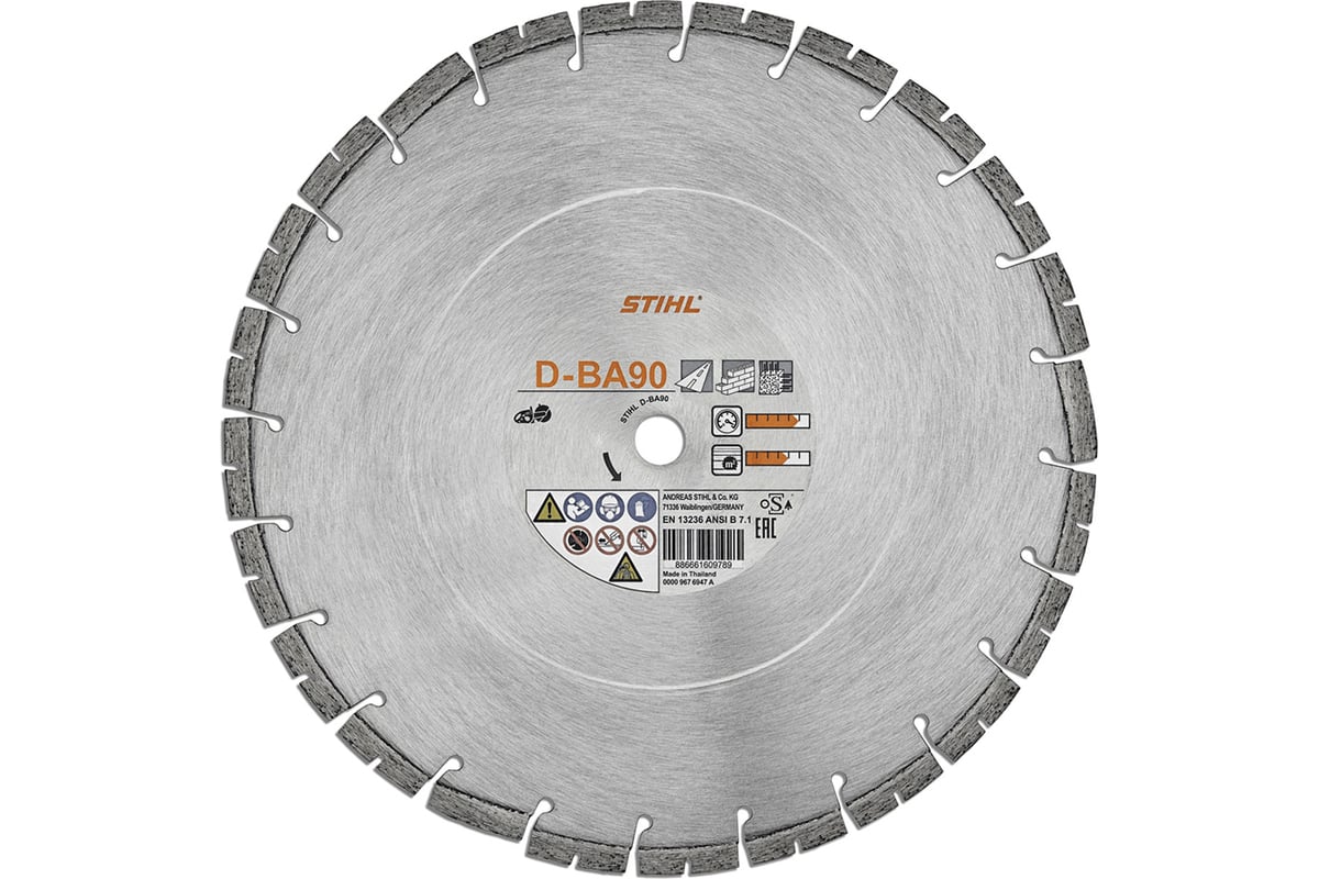 Алмазный отрезной круг D-BA90 Ø 400 мм/16" Stihl 0835-094-7014 ...