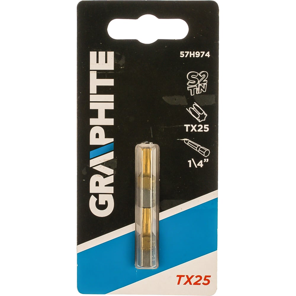 Бита (2 шт; T25; 25 мм) GRAPHITE 57H974 - выгодная цена, отзывы ...