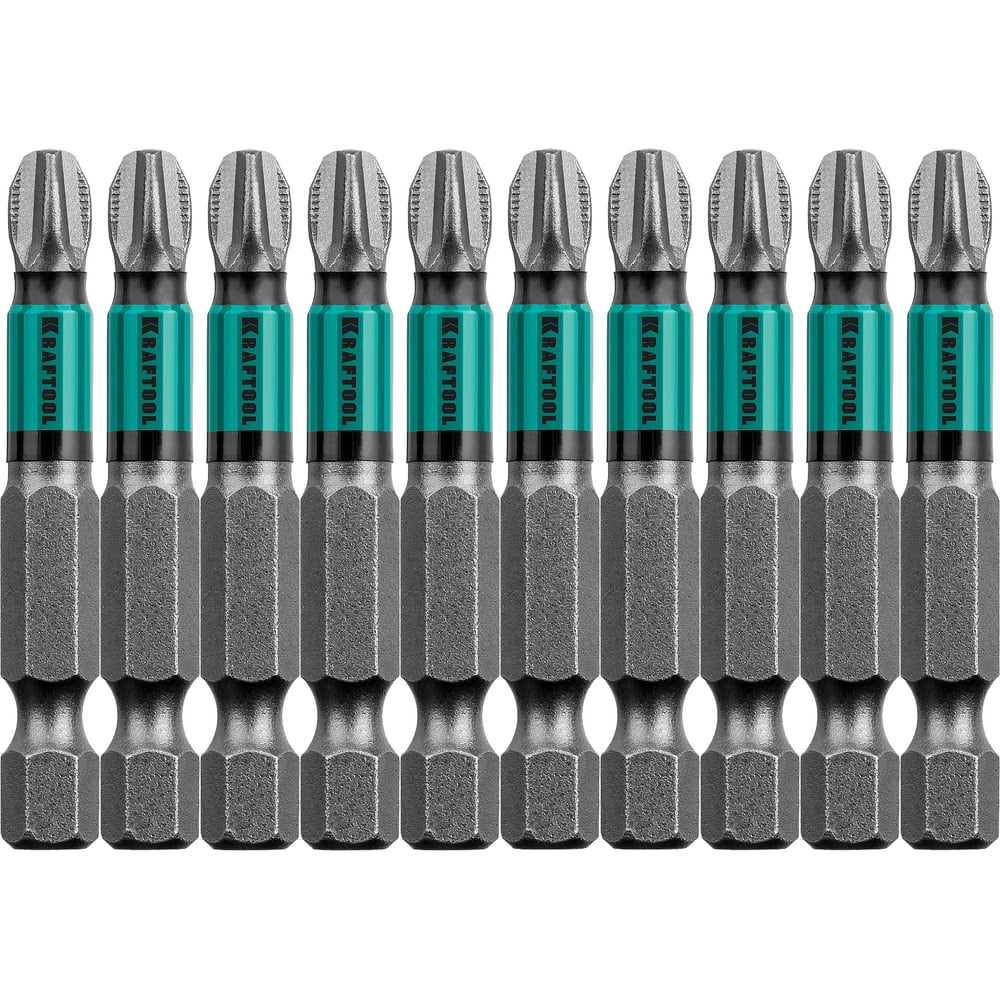 Биты профессиональные Kraftool (PН3, 50 мм, 10 шт.) 26122-3-50-10 ...