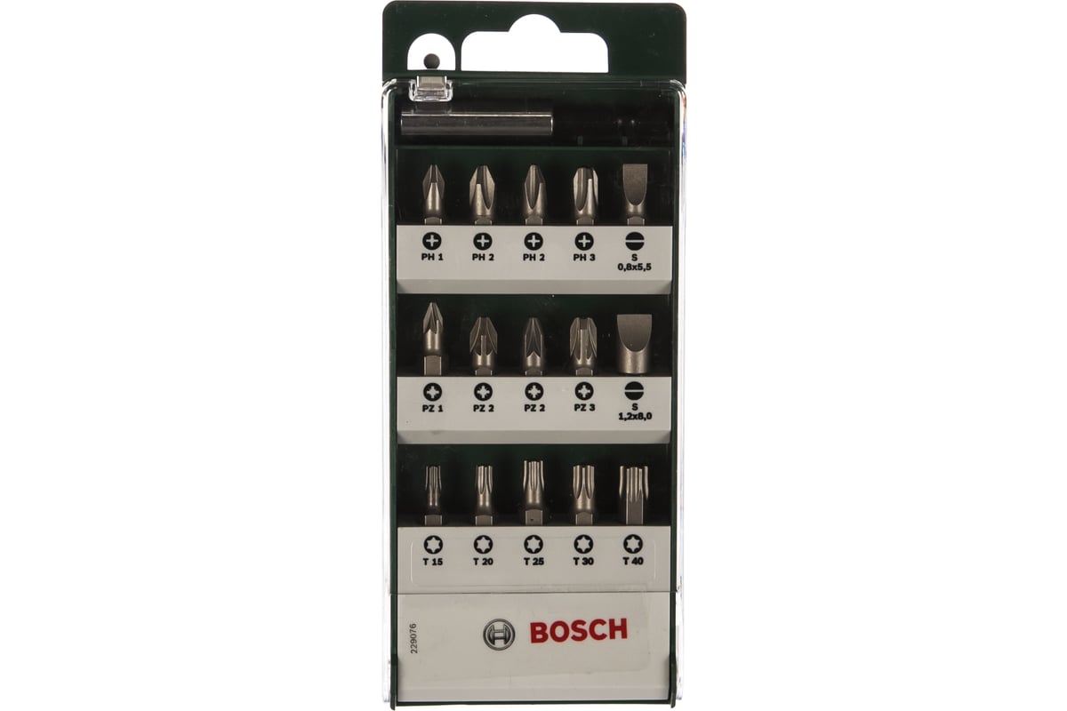 Набор бит (SL/PH/PZ/TORX; 25 мм; 16 шт.) Bosch 2609255977 - выгодная ...