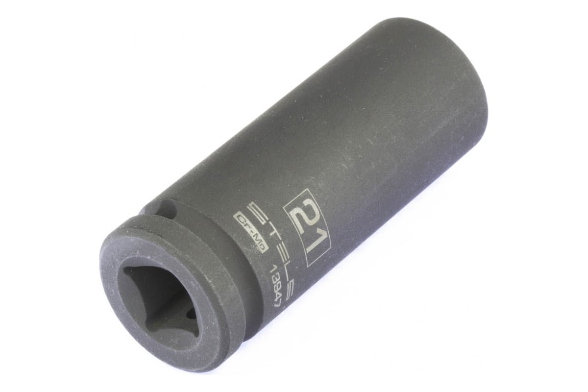 Головка ударная удлиненная шестигранная, 21 мм, 1/2", CrMo STELS 13947 ...