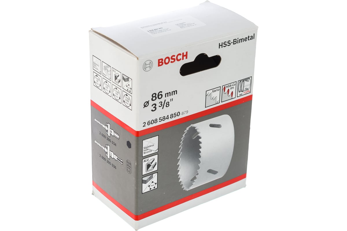 Коронка HSS-Bimetall 86 мм Bosch 2608584850 - выгодная цена, отзывы ...