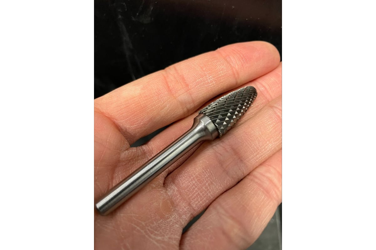 Борфреза твердосплавная Bohre сфероконическая, тип F 12-25-М-06-L70 ...