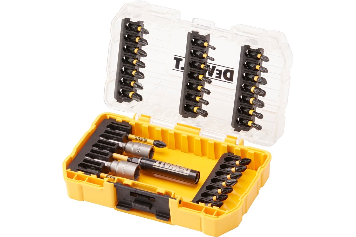 Набор бит и насадок FLEXTORQ 33 предмета DEWALT DT70742T-QZ - выгодная ...