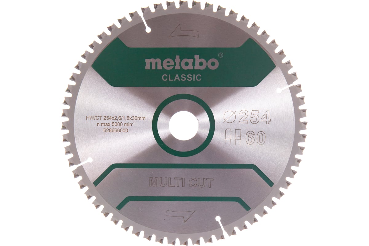 Диск пильный Multi Cut Classic (254x30 мм; 60Z; FZ/TZ 5neg; блистер ...