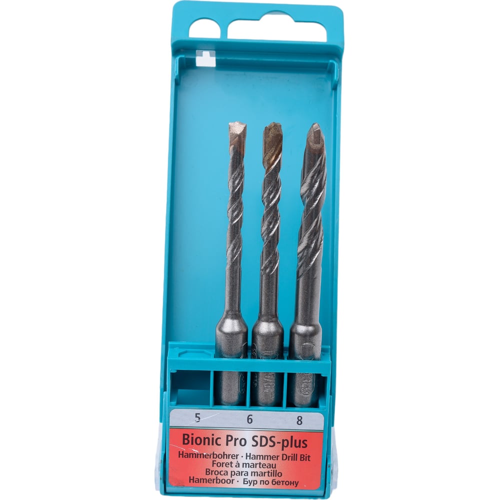 Набор буров по бетону SDS-plus Bionic Pro (5, 6, 8x110 мм, 3 шт ...
