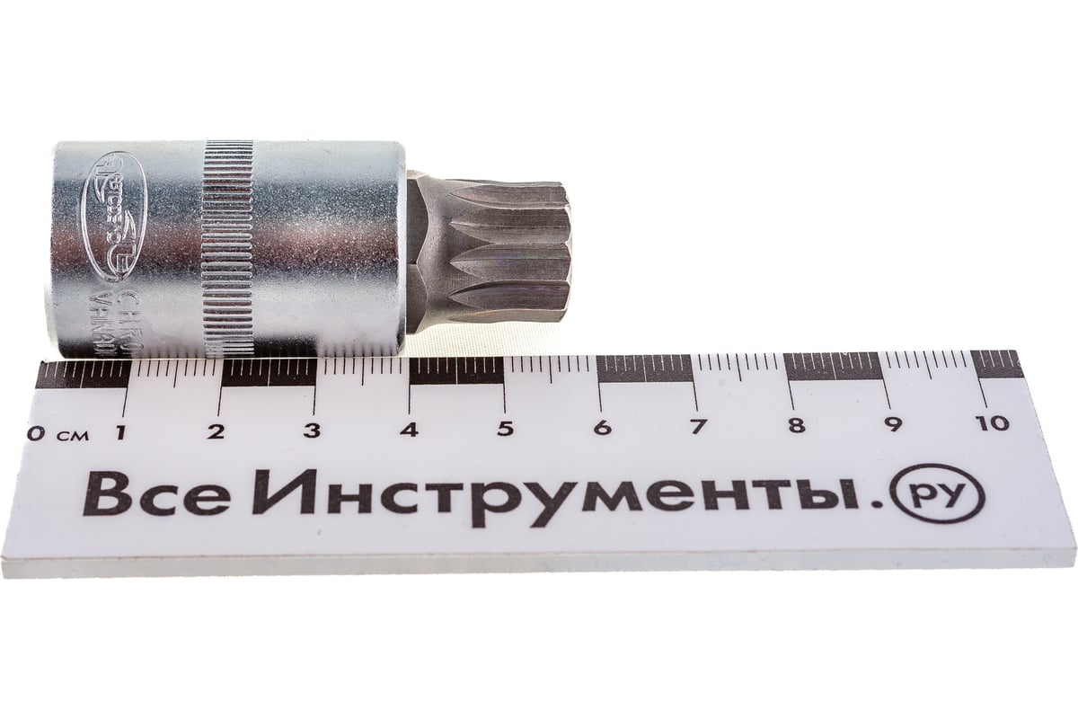 Головка со вставкой SPLINE M16 с отверстием 1/2", L=55 мм АвтоDело ...