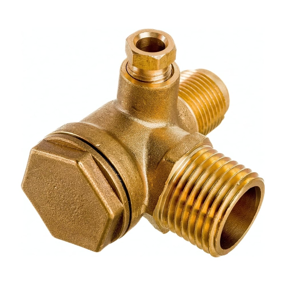 Обратный клапан для компрессора резьба наружная M1/2"хM3/8" Pegas ...