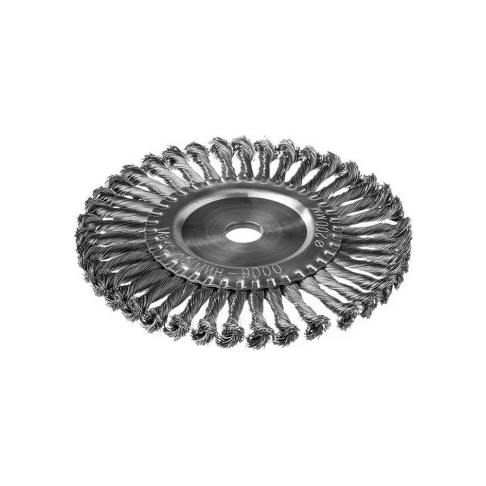 Щетка крацовка дисковая СТМ-521 200 мм, жесткий ворс, для УШМ Strong ...