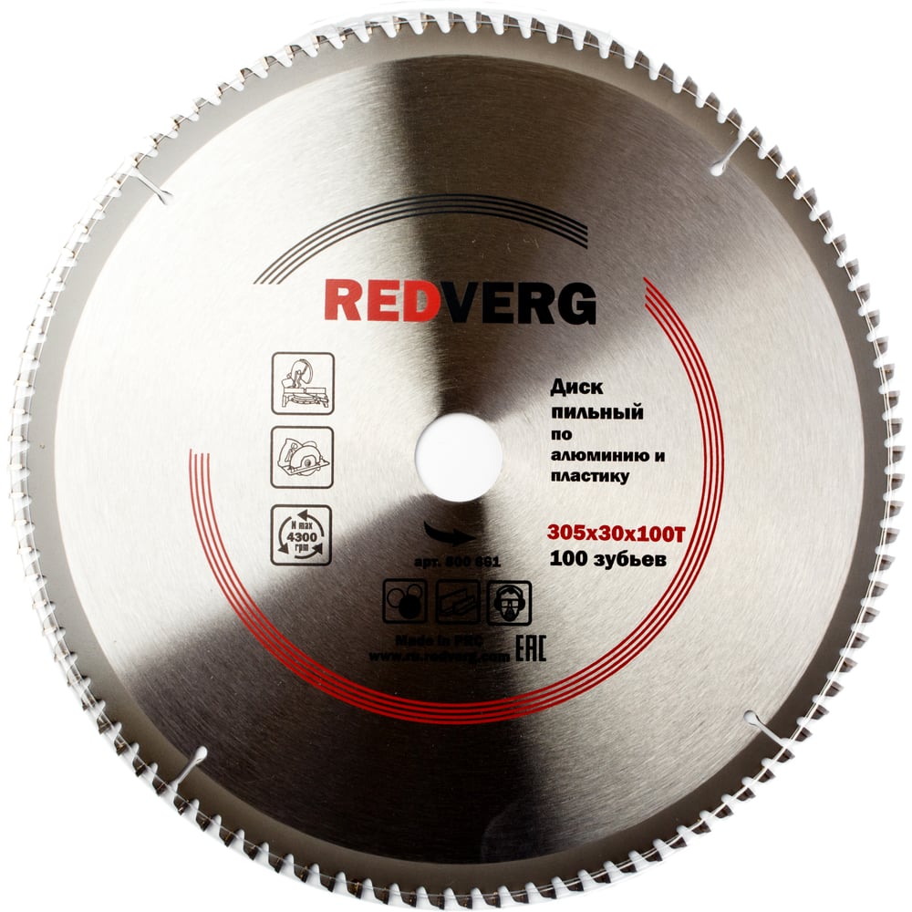 Диск пильный (305х30/25.4 мм; 100 зубьев) REDVERG 6621270 - выгодная ...