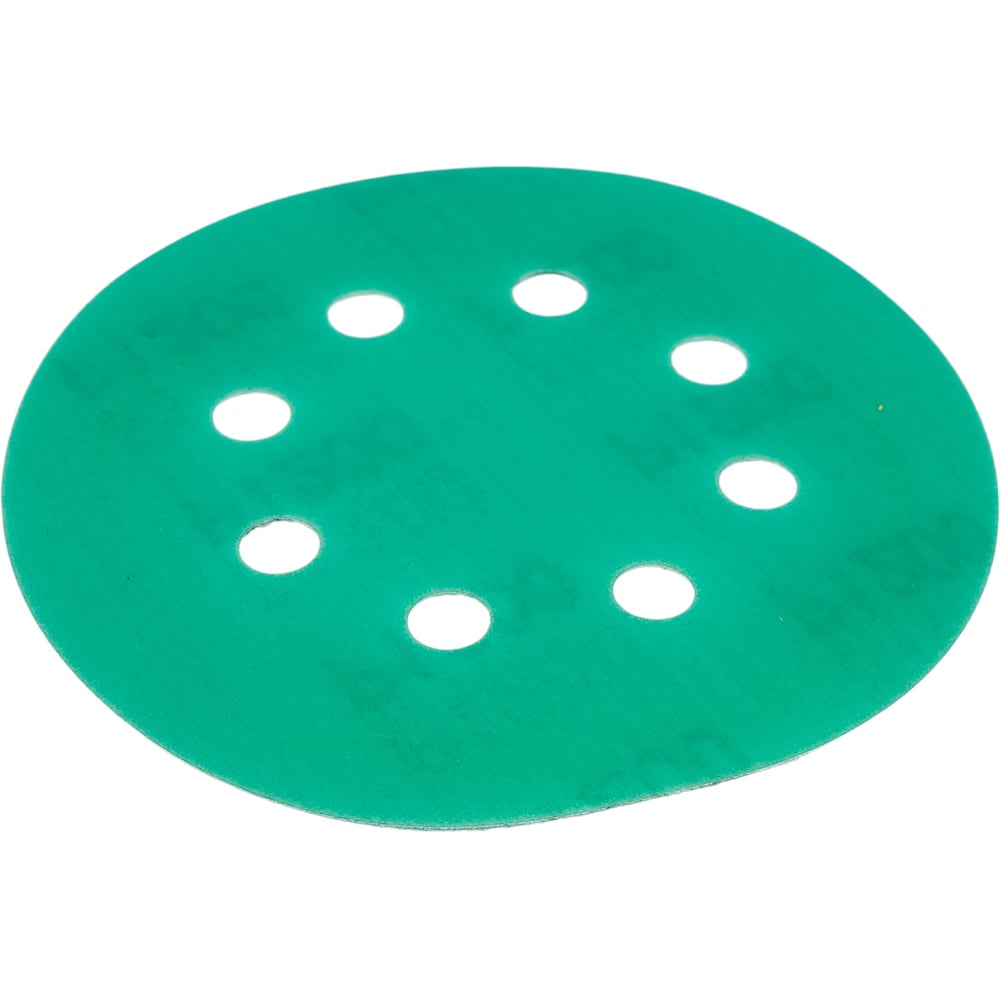 Диск абразивный с липучкой DTC-Film (green) 125 мм, 8 отверстий, P1200 ...