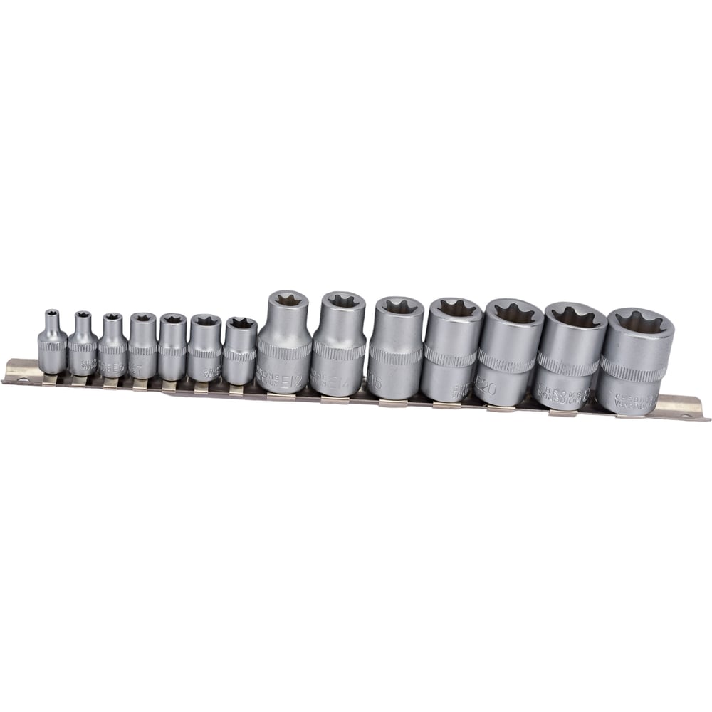 Набор головок внутренний TORX (14 пр; Е4-Е24; 1/2", 1/4") СЕРВИС КЛЮЧ ...