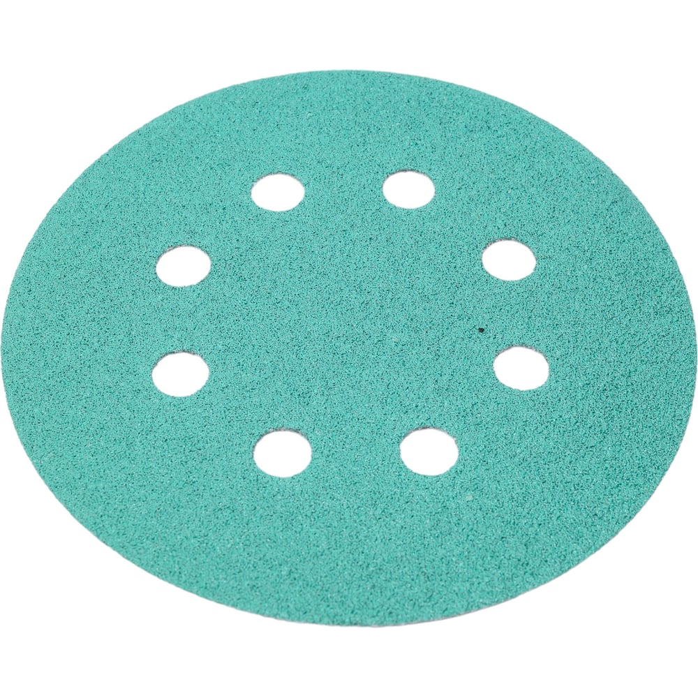 Диск абразивный с липучкой dtc-film (green), 125 мм, 8 отверстий, зерно ...