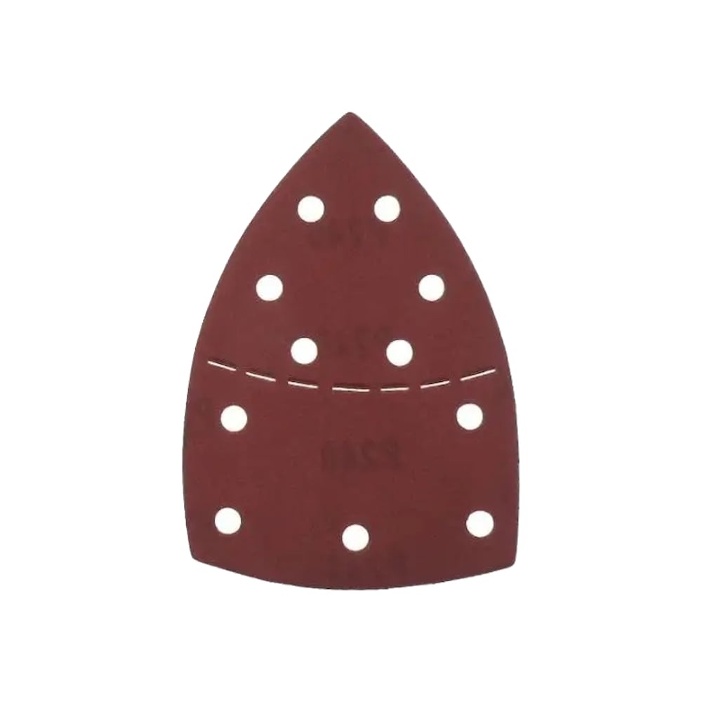 Треугольный шлифовальный лист 150 мм, Р180, 10 шт для реноватора Vitatools T-P180-150-10-11 ...