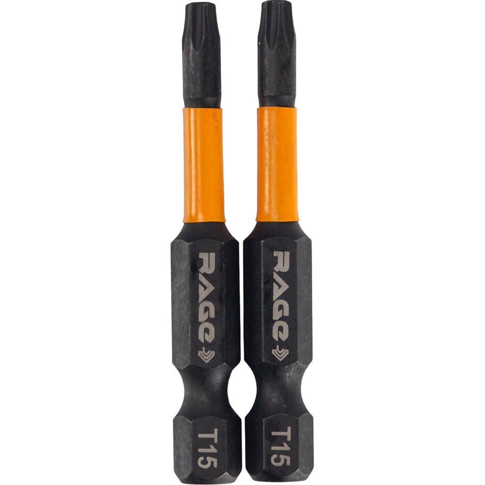 Набор бит ударные IMPACT Torx T15 S2, 50 мм, 2 шт rage by VIRA 554146 ...