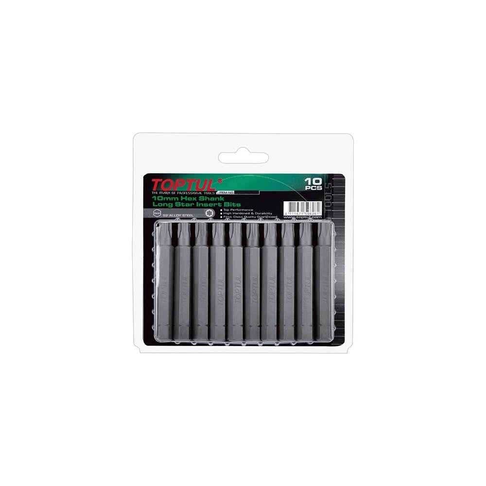 Насадка TORX T25 75 мм, LONG, 10 шт, блистер TOPTUL FSEB1225G ...